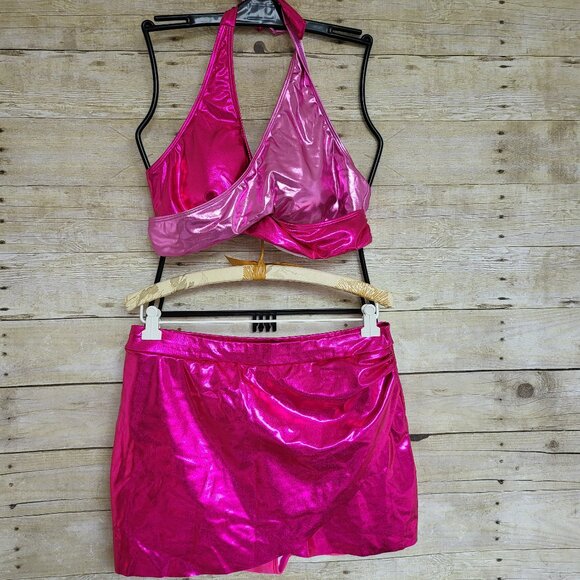 VENUS | Swim | Nwt Venus Pink Metallic Bikini Large | Poshmark